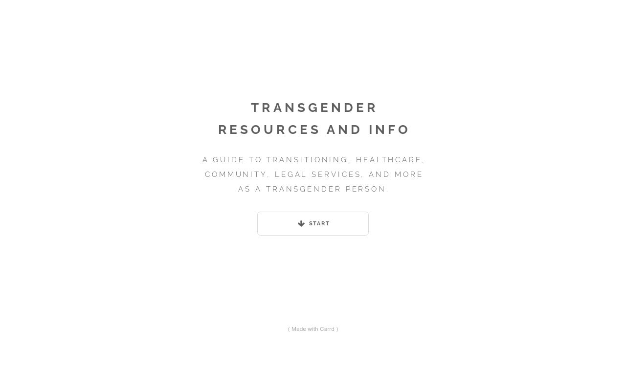 Transgender Resources and Info
